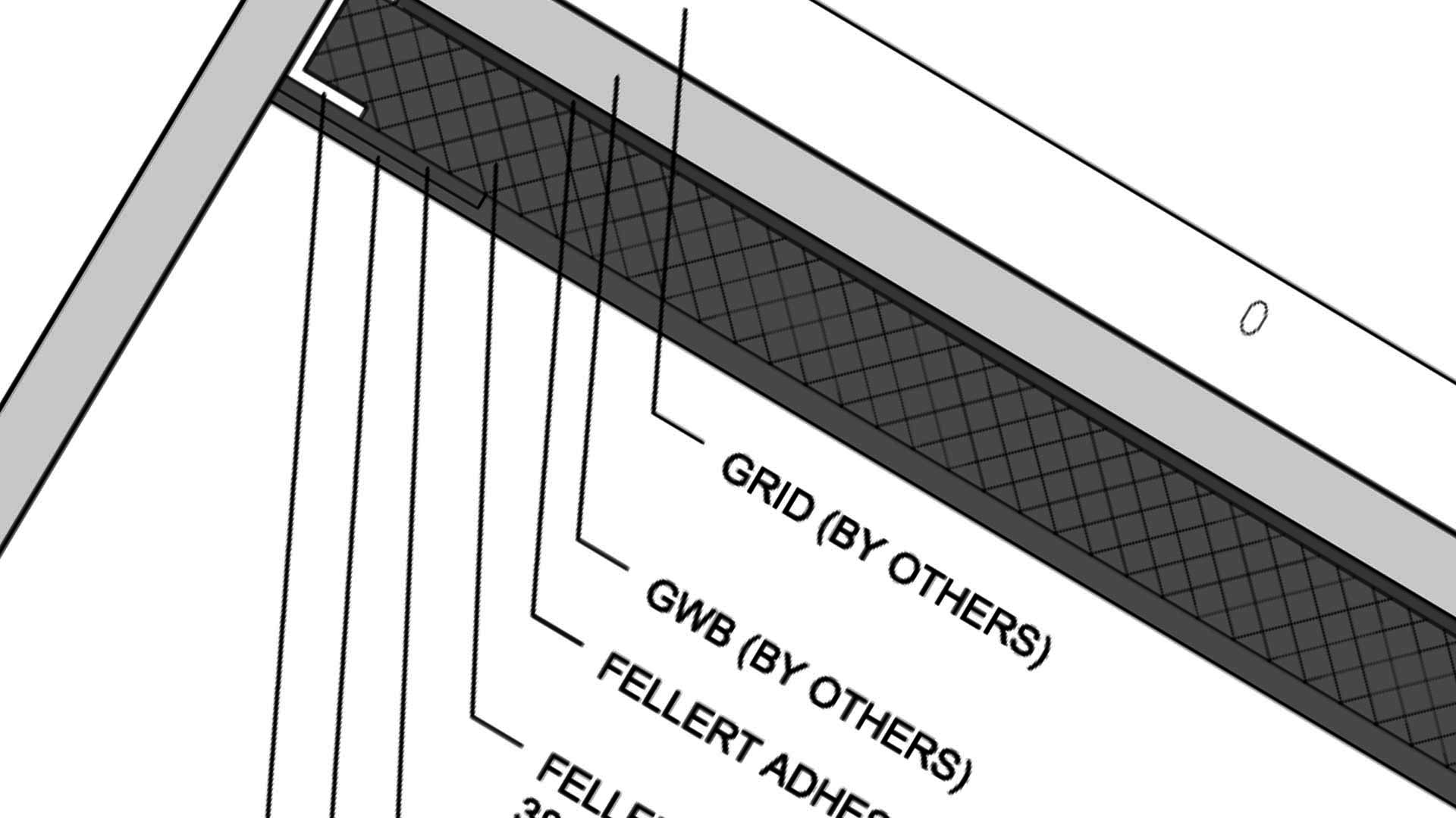 Fellert | Ceiling to Wall Interface with GWB – 12015007